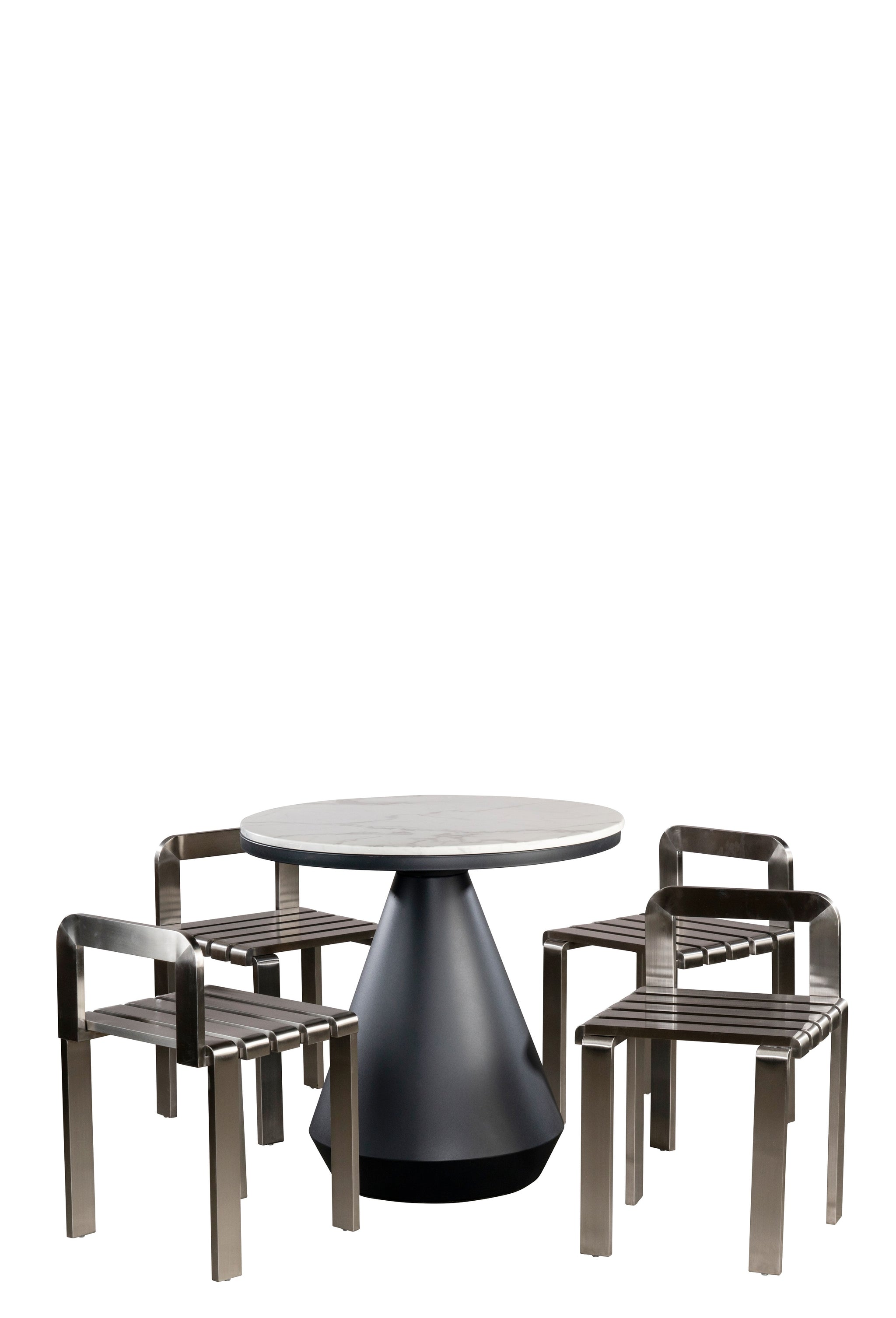 Tara Silver Metal Chair – Statements by J